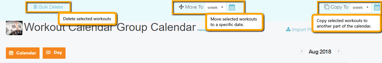 How do group workout calendars work? | Exercise.com