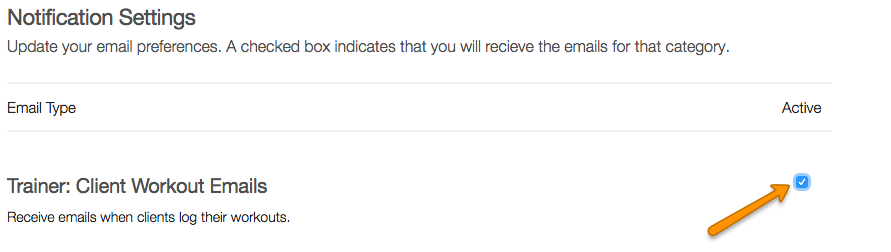 How do I enable notifications for when my client logs a workout ...