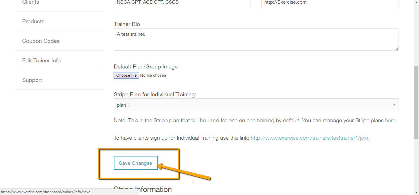 How do I add a default trainer image? | Exercise.com Knowledge Base