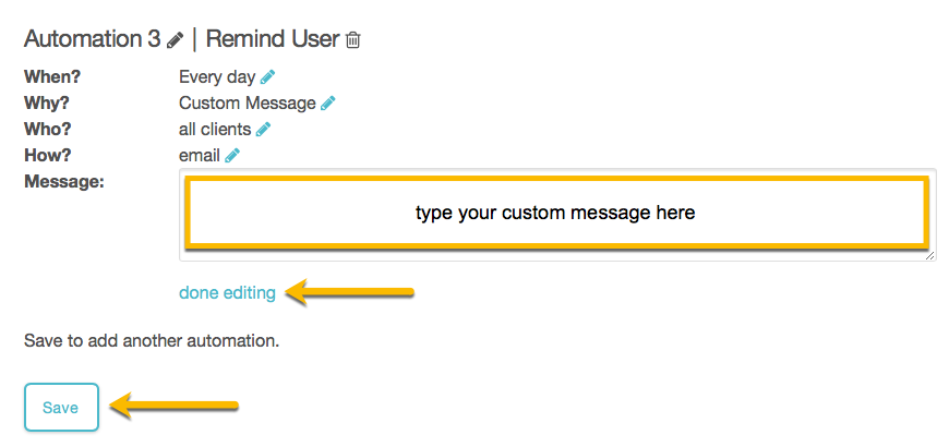 How do I set up automatic reminders for my clients? | Exercise.com