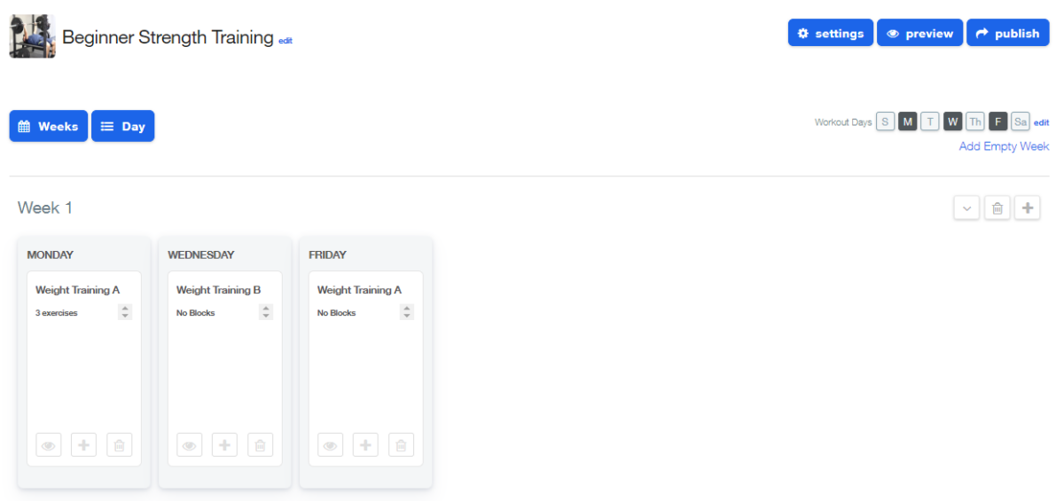 Personal Training Workout Templates (Free Examples) | Exercise.com