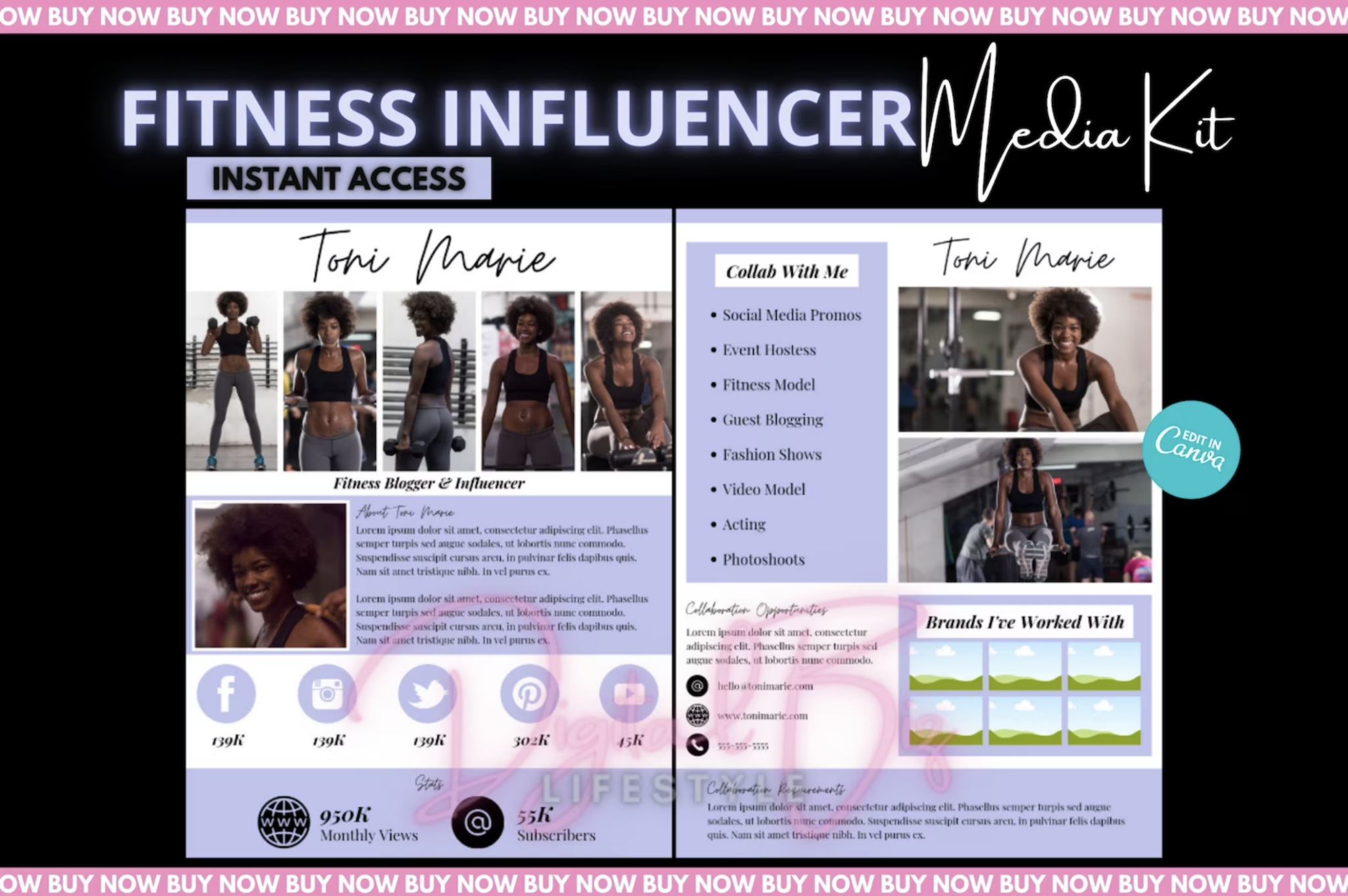 Fitness Influencer Media Kit (Free Examples) | Exercise.com