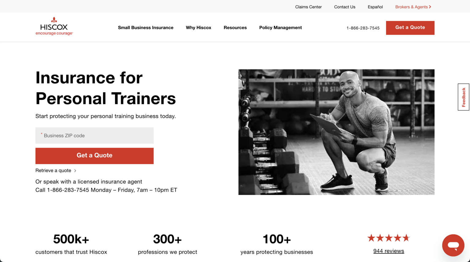 5 Best Personal Trainer Insurance Options in 2025 | Exercise.com