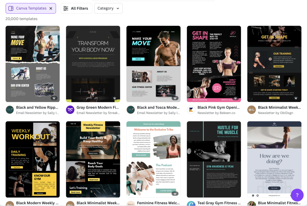 Fitness / Gym Newsletter Templates (PDF, DOC – FREE) | Exercise.com
