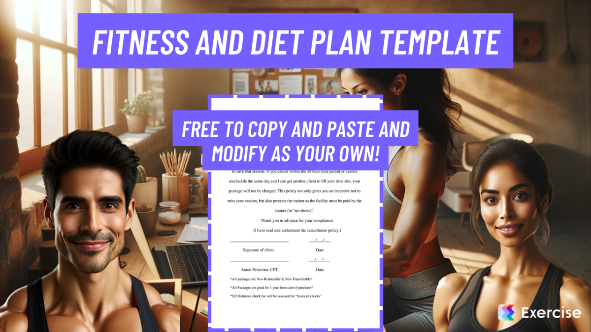 Fitness and Diet Plan Templates to Use With Clients (PDF, DOC, XLS ...