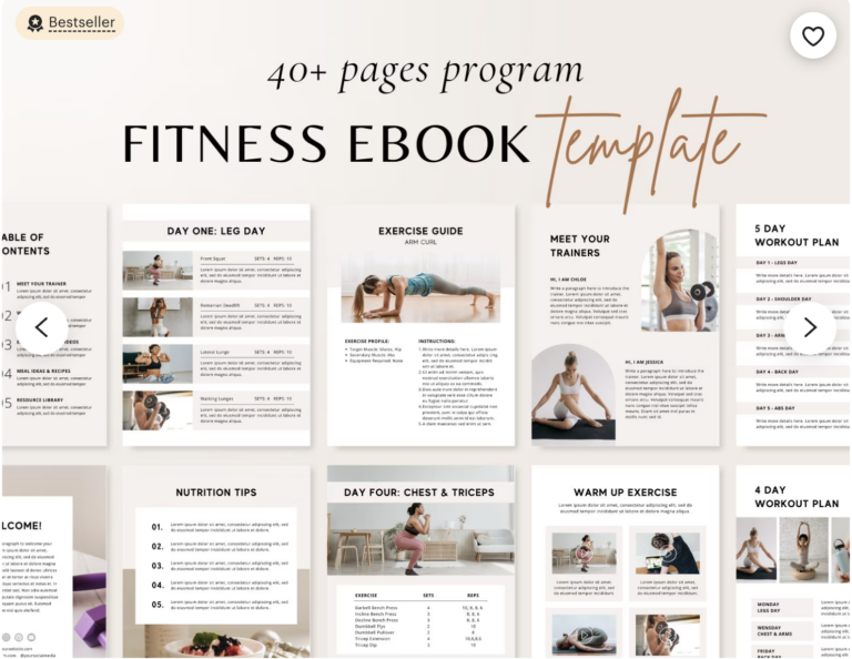 3 Best Fitness eBook Templates (Canva, Etsy, PDF, DOC) in 2025 ...