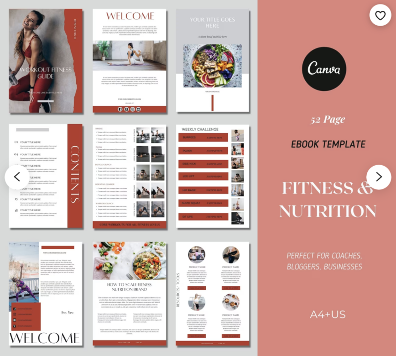 3 Best Fitness eBook Templates (Canva, Etsy, PDF, DOC) in 2025 ...