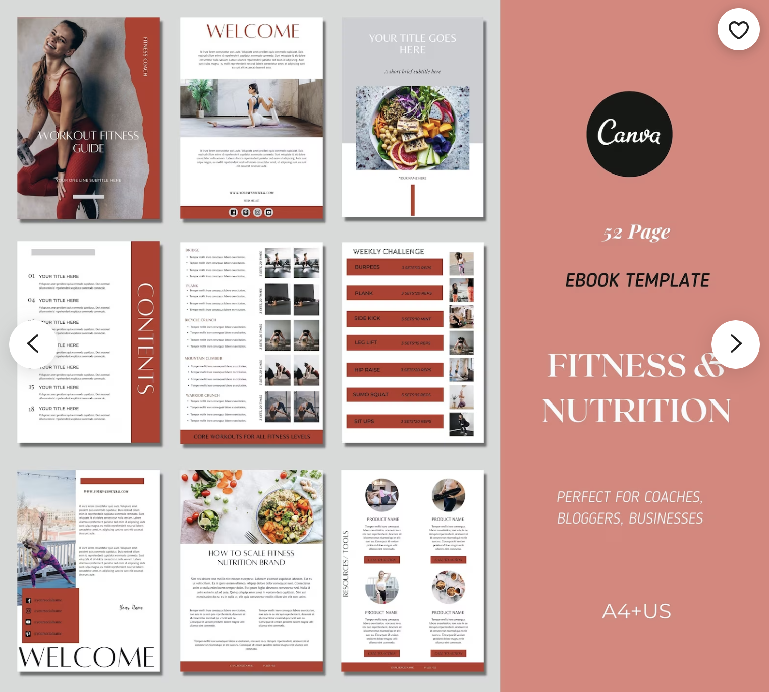 3 Best Fitness eBook Templates (Canva, Etsy, PDF, DOC) in 2025 ...