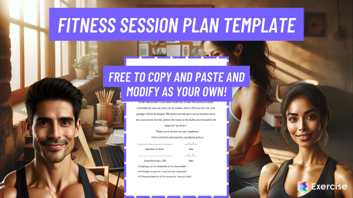 Fitness Session Plan Template (PDF, DOC, XLS – FREE) | Exercise.com