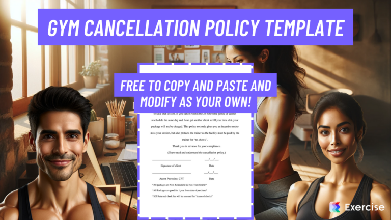 Gym Cancellation Policy Template (PDF, DOC, XLS – Free) | Exercise.com