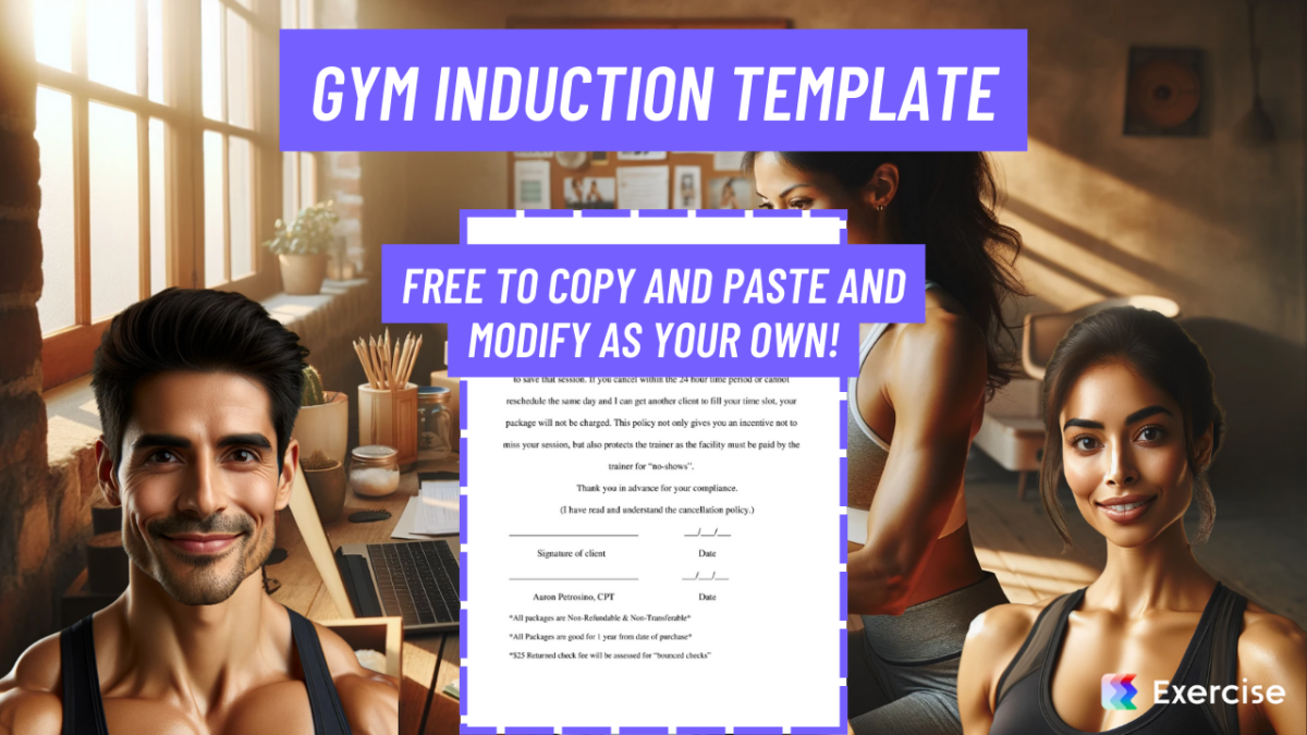 Gym Induction Template (PDF, DOC, XLS – FREE) | Exercise.com