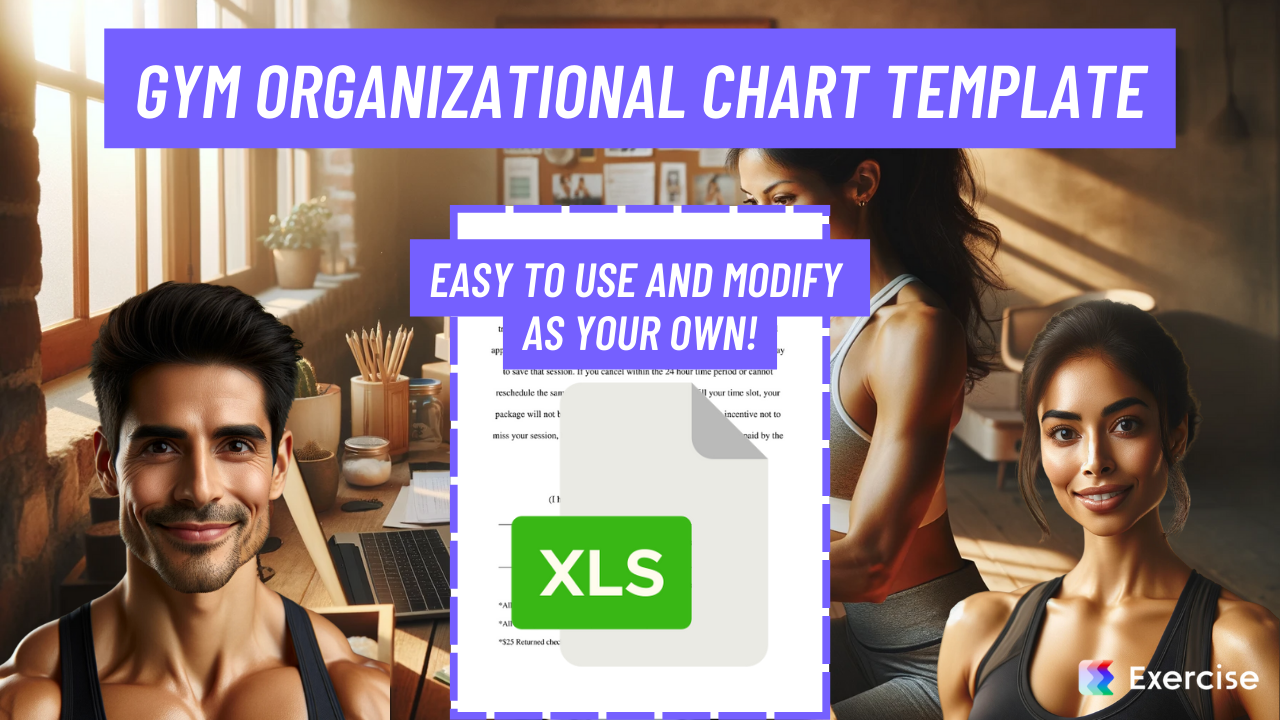 Gym Organizational Chart Template (XLS – FREE) | Exercise.com