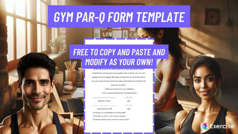 Gym PAR-Q Form Template (PDF, DOC, XLS – FREE) | Exercise.com