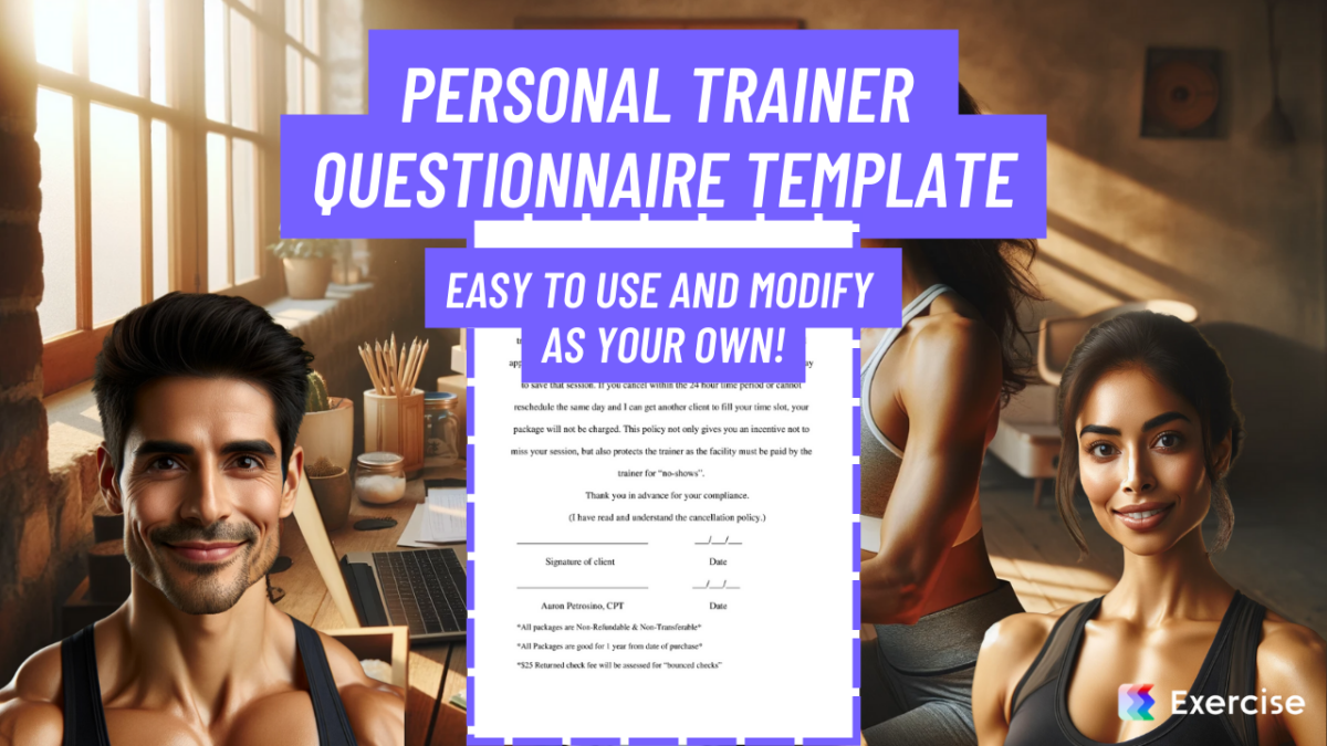 Personal Trainer Questionnaire Template (PDF, DOC, XLS – FREE ...