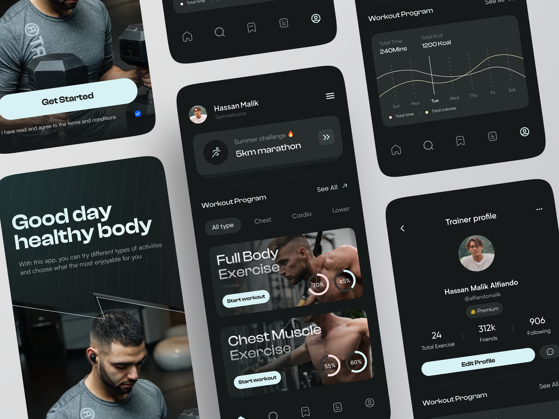 5 Best Fitness App Design Templates in 2024 | Exercise.com